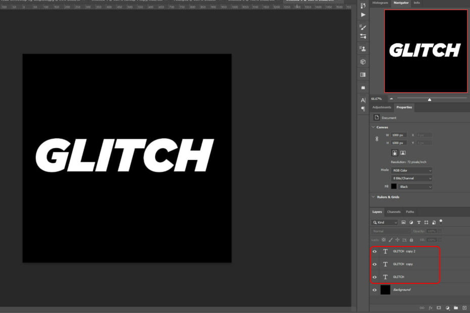 Quick Way to Create a Glitch Text Effect in Photoshop - Mypstips