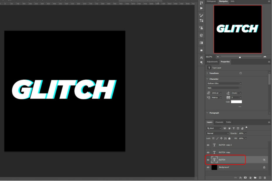 Quick Way to Create a Glitch Text Effect in Photoshop - Mypstips