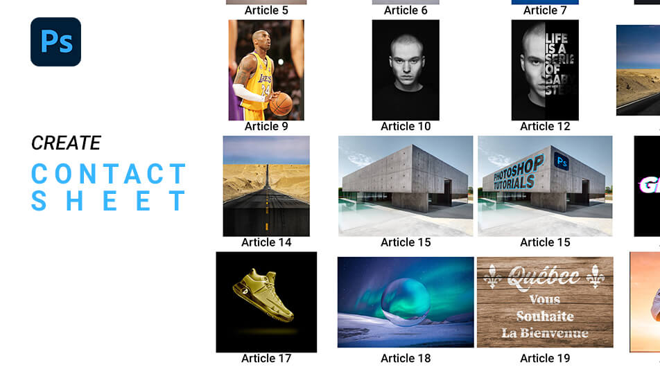 How To Make A Contact Sheet In Photoshop Mypstips