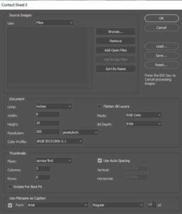 How to Make a Contact Sheet in Photoshop - Mypstips