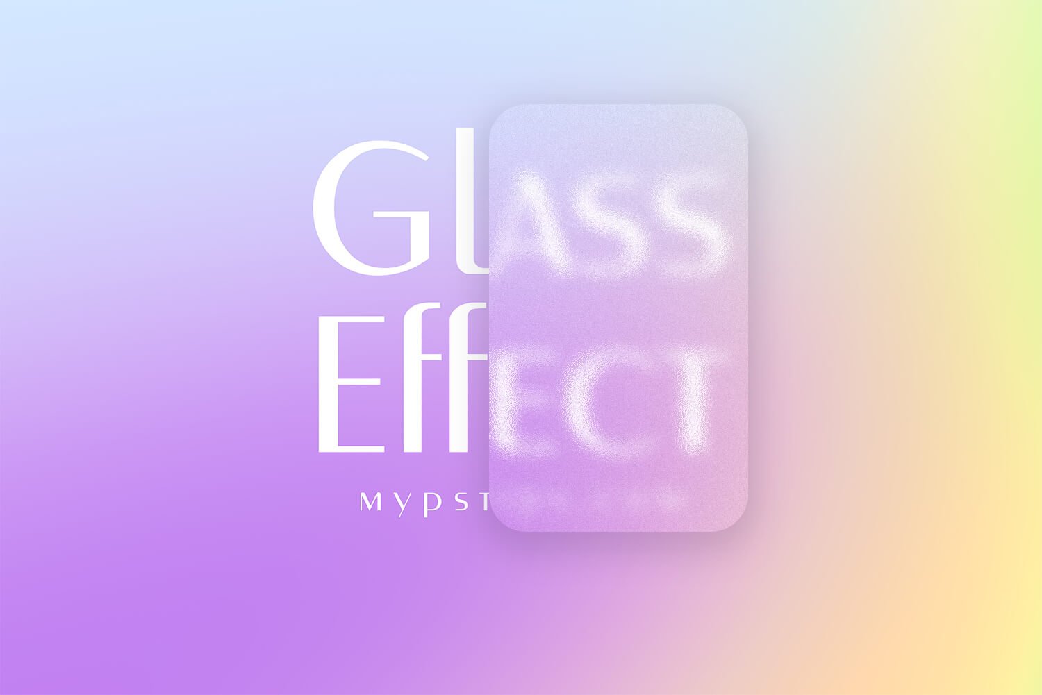 Quick Way To Create A Glass Effect In Photoshop Mypstips