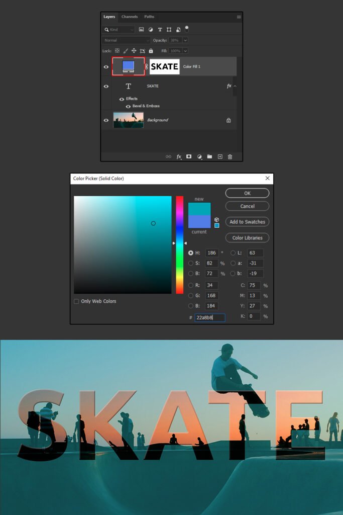How To Make a Transparent Text Effect in Photoshop - Mypstips