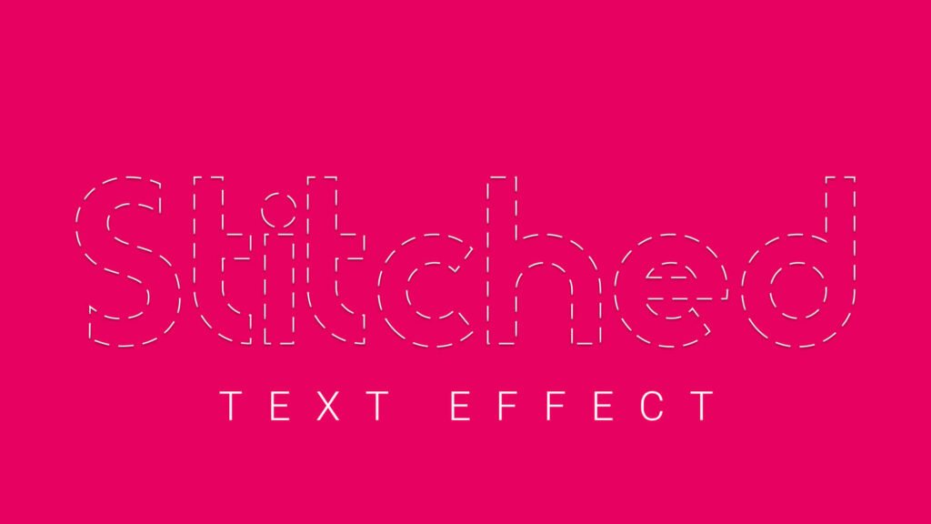 Easy Way to Create a Stitched Text Effect in Photoshop - Mypstips