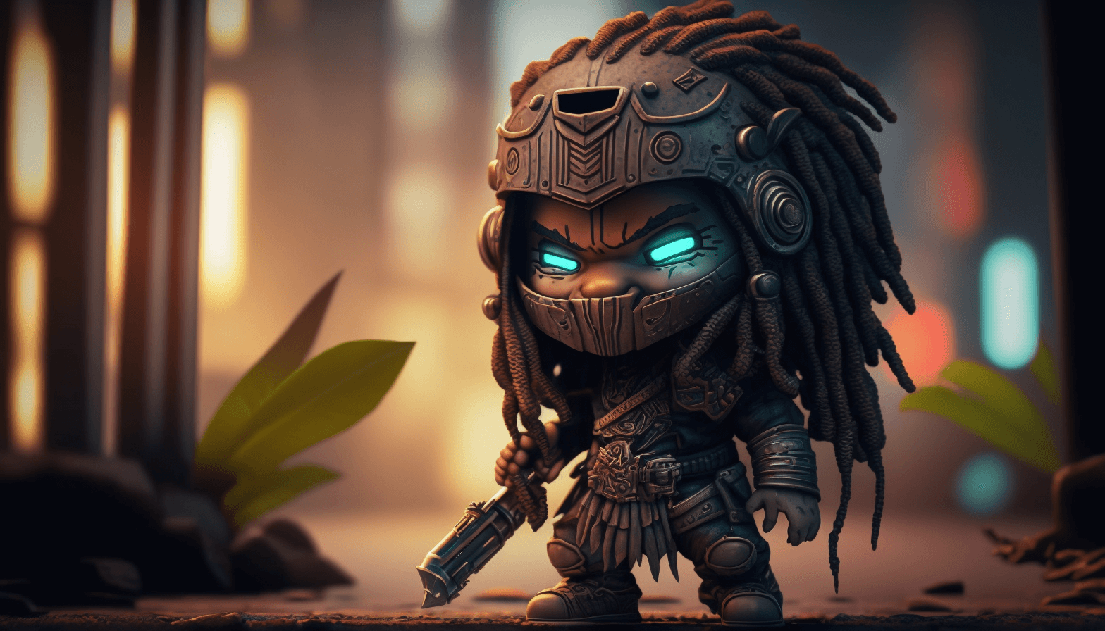 AI-Generated Super Deformed Predator in Midjourney - Mypstips