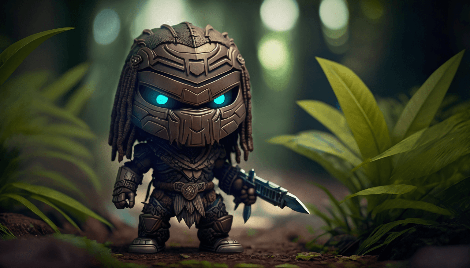 AI-Generated Super Deformed Predator in Midjourney - Mypstips