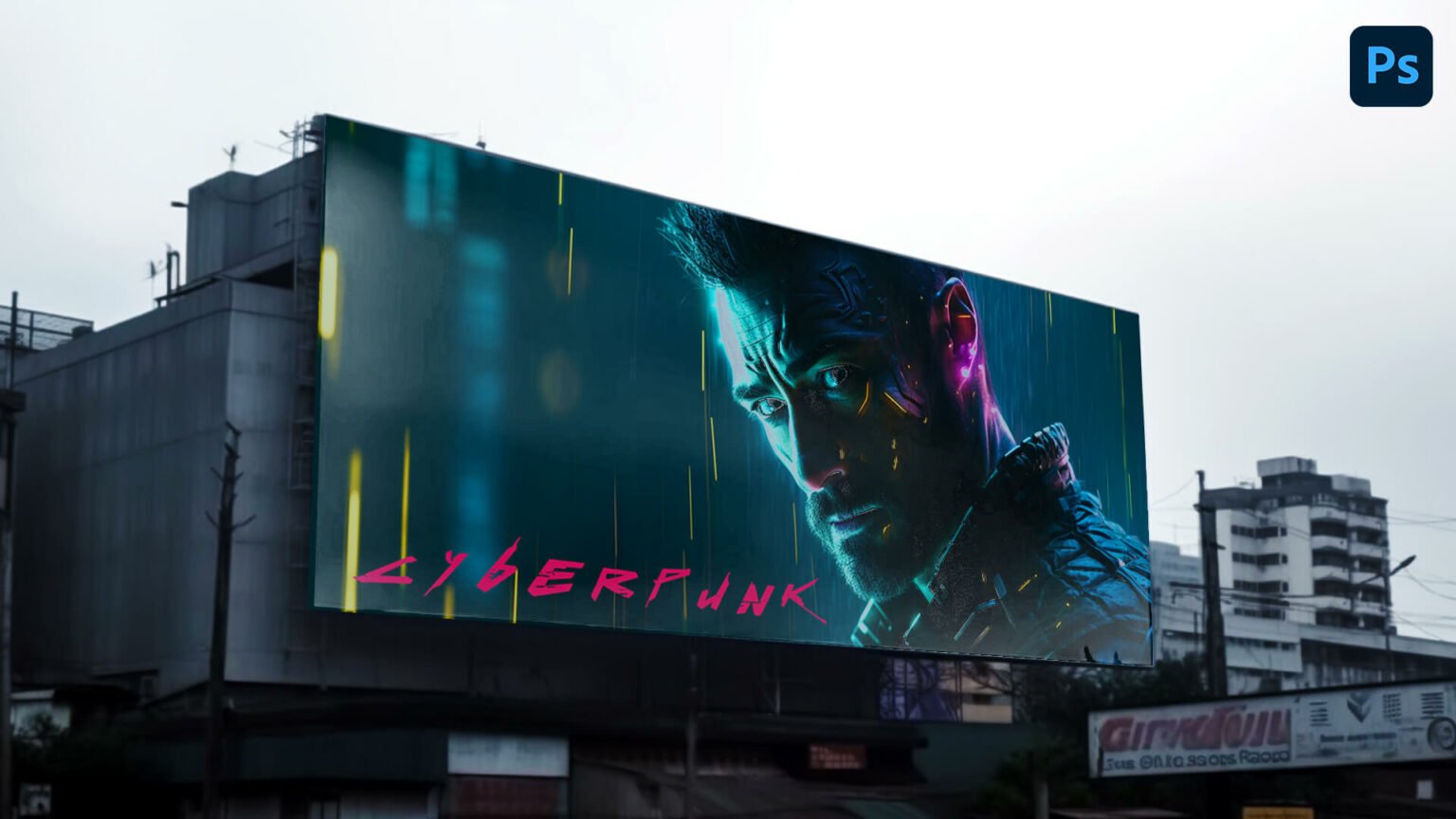 Create a Realistic Billboard Mockup in Photoshop - Mypstips