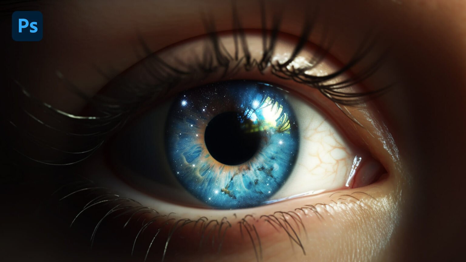 Create a Stunning Galaxy Eye Effect with Photoshop - Mypstips