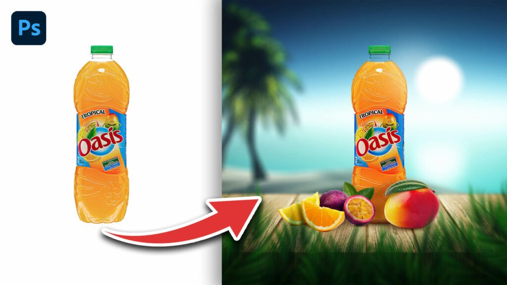 How to Create a Mockup in Photoshop - Cylindrical Transform Warp - Mypstips