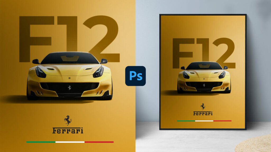 Car Poster Design Photoshop Tutorial - Sports Poster - Mypstips